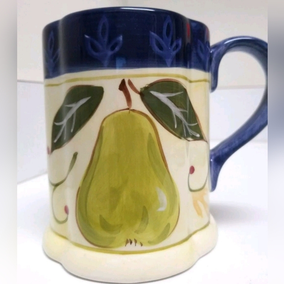 Nancy Green | Dining | Nancy Green Pear Motif Scalloped Design 4 Oz Mug ...